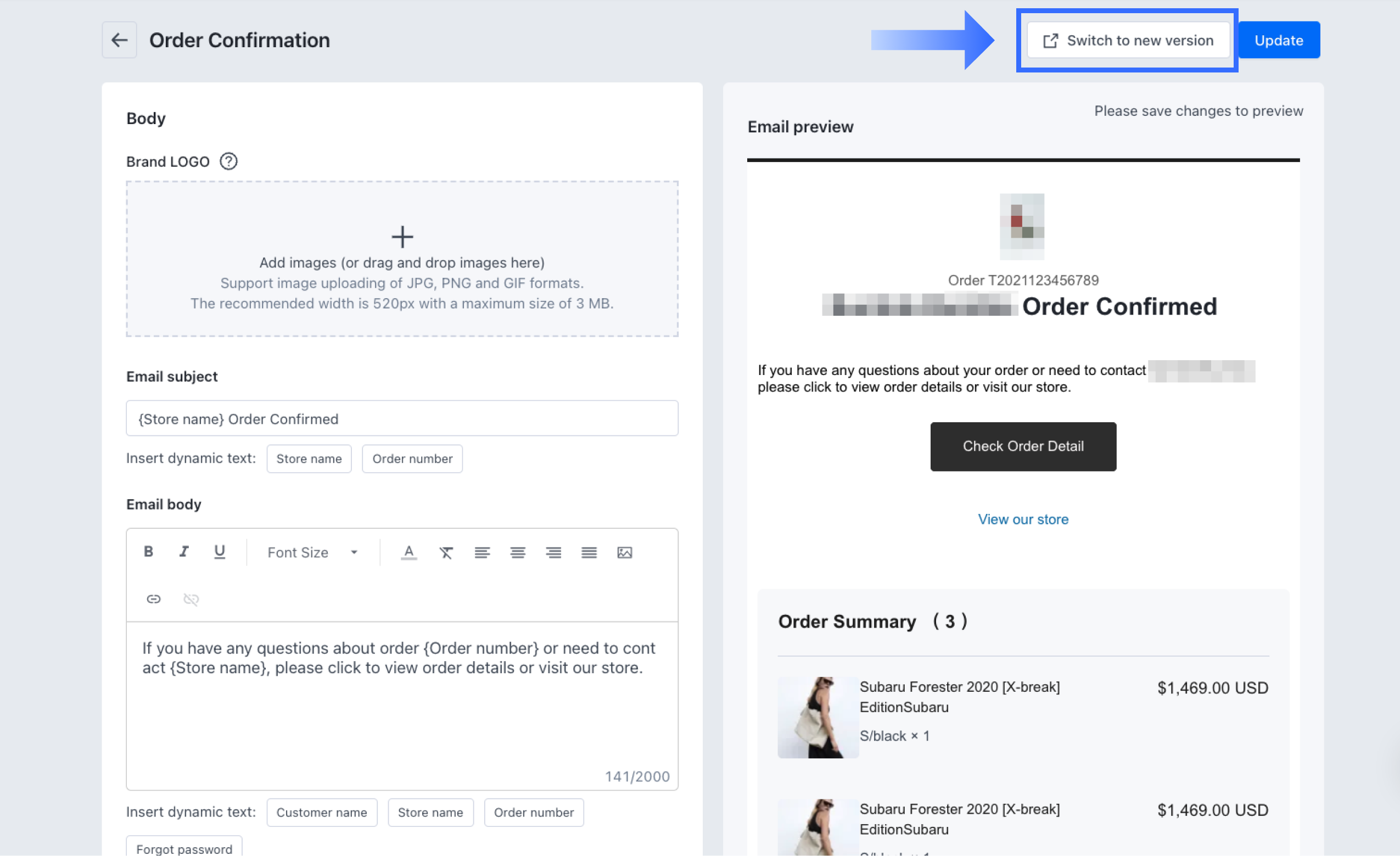 How to Use The New Email Template Editor – SHOPLINE Help Center