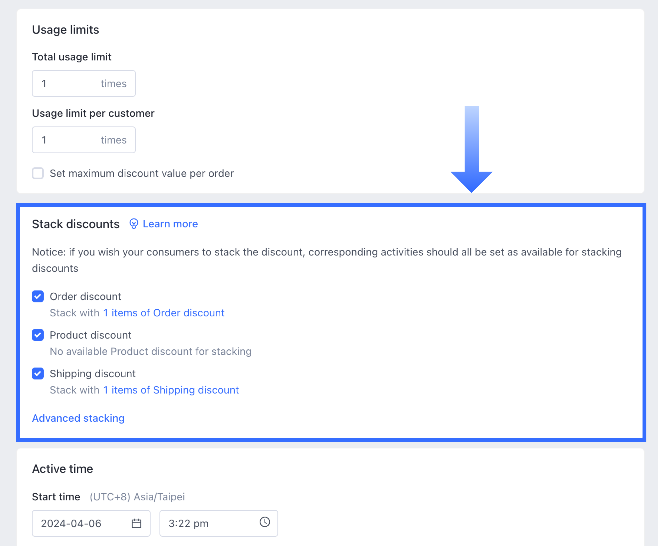 Setting Up and Managing Stackable Discounts – SHOPLINE Help Center