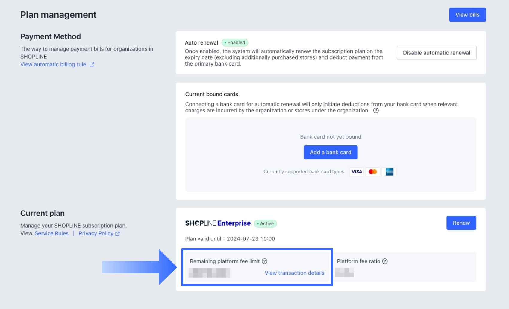 Understanding Enterprise Platform Fees – SHOPLINE Help Center