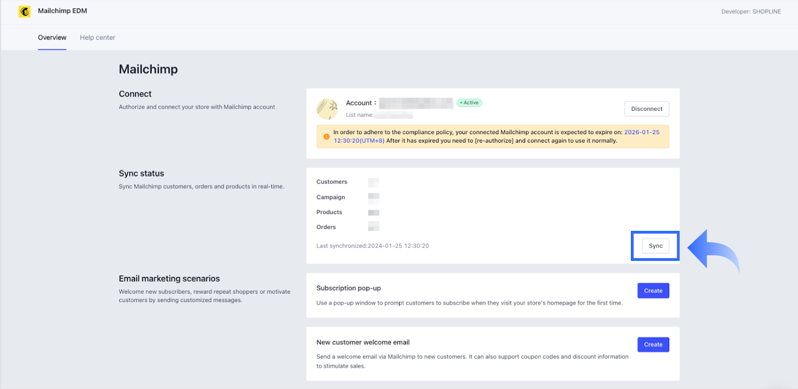 Mailchimpのガイド – SHOPLINE ヘルプセンター