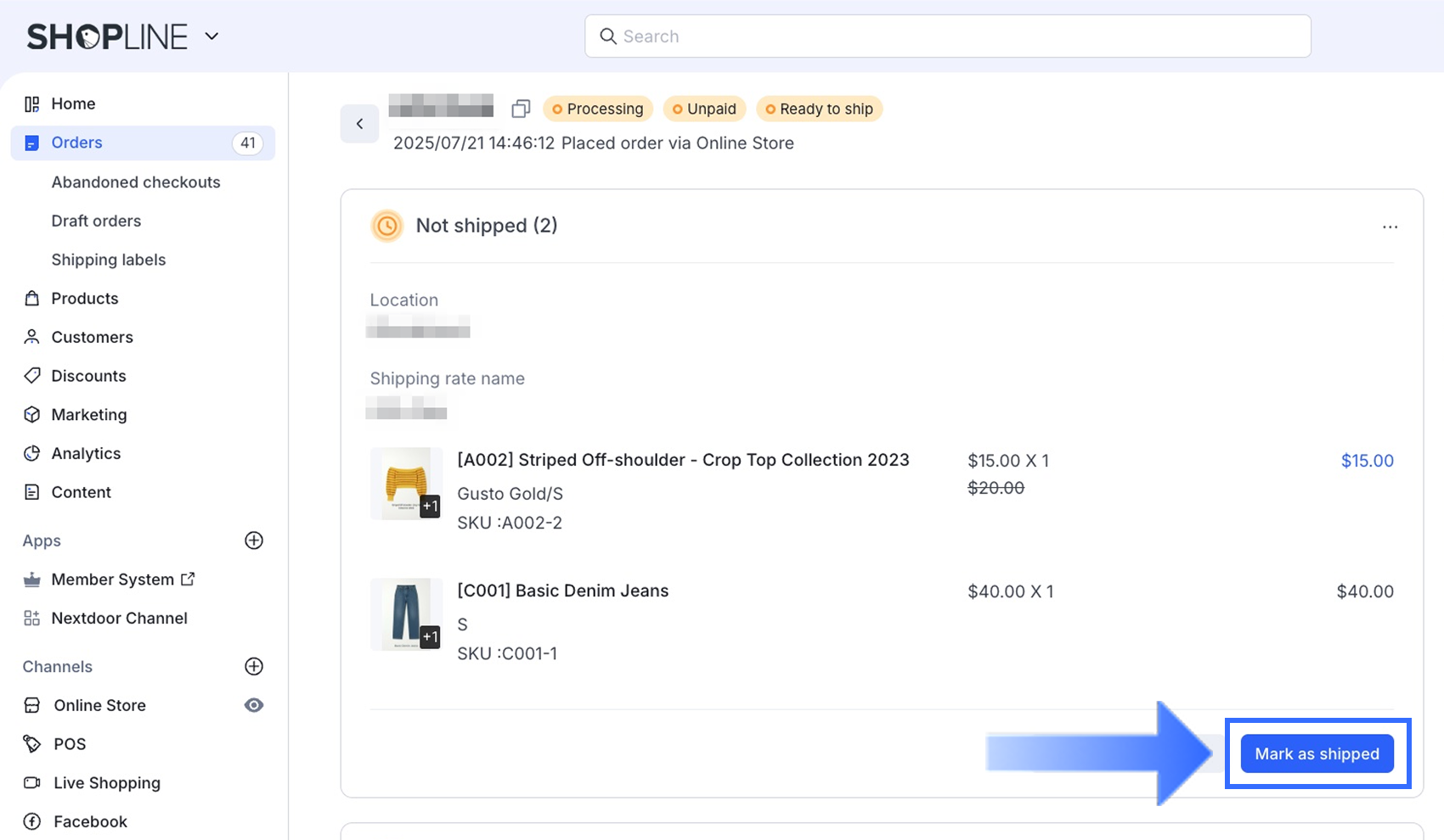 Guide to Order Fulfillment and Shipping – SHOPLINE Help Center
